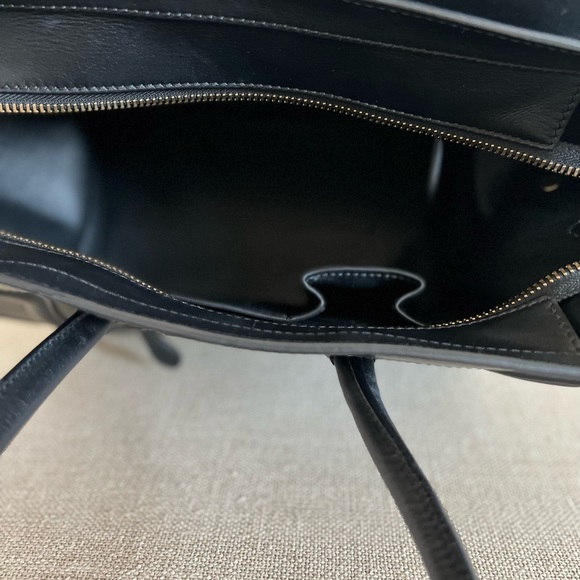 Celine | Bags | Celinesmooth Calfskin Mini Luggage Black | Poshmark